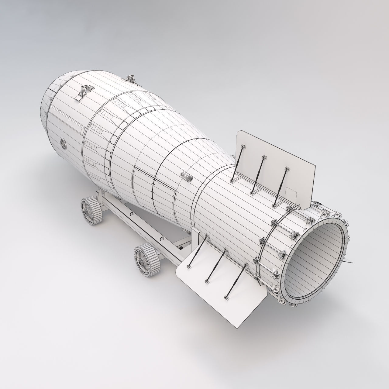 AH602 Tsar Bomba - The Soviet RDS-202 hydrogen bomb 3D model | CGTrader