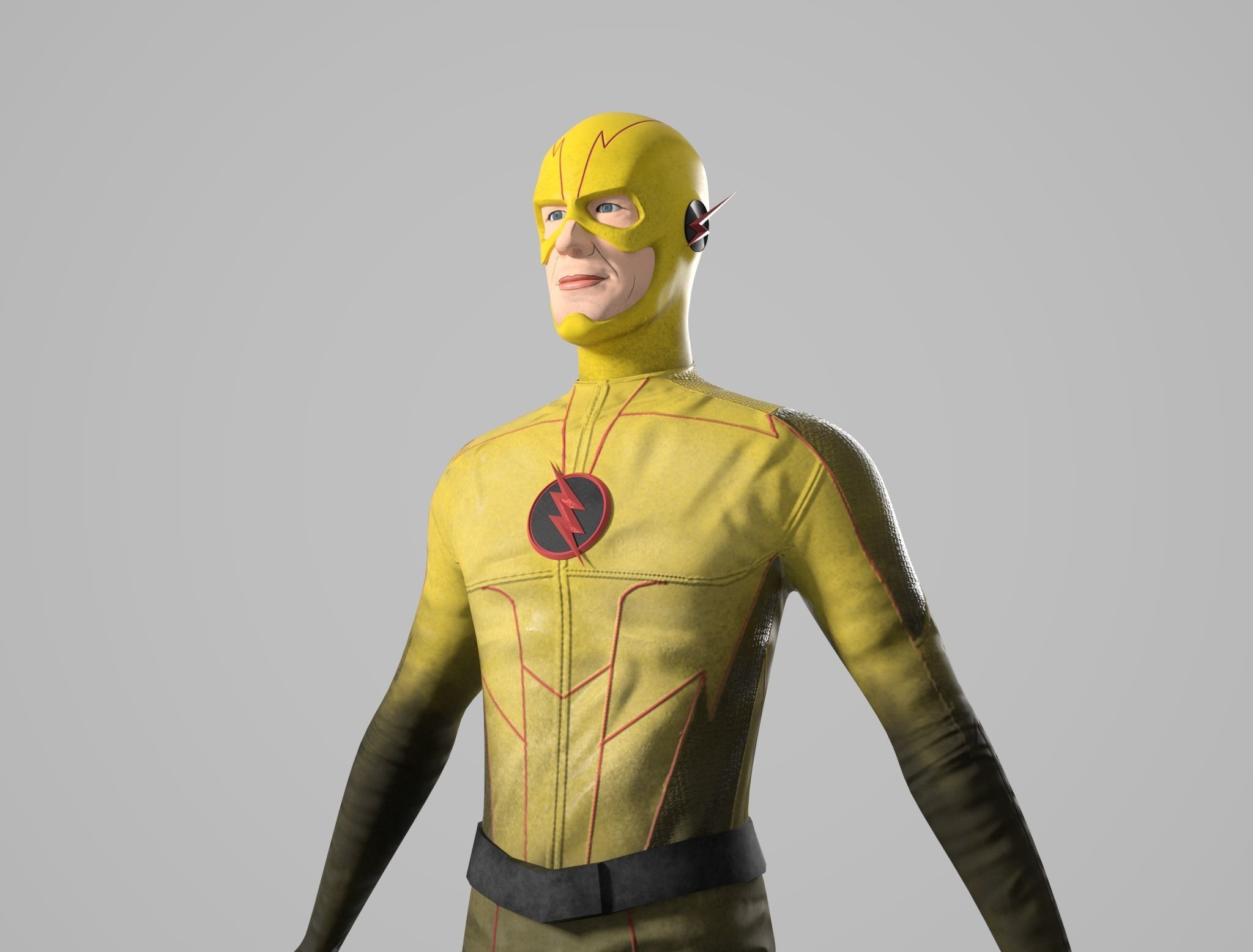 3D model Reverse Flash Tom Cavanagh Stylized 3D Model VR / AR / low ...