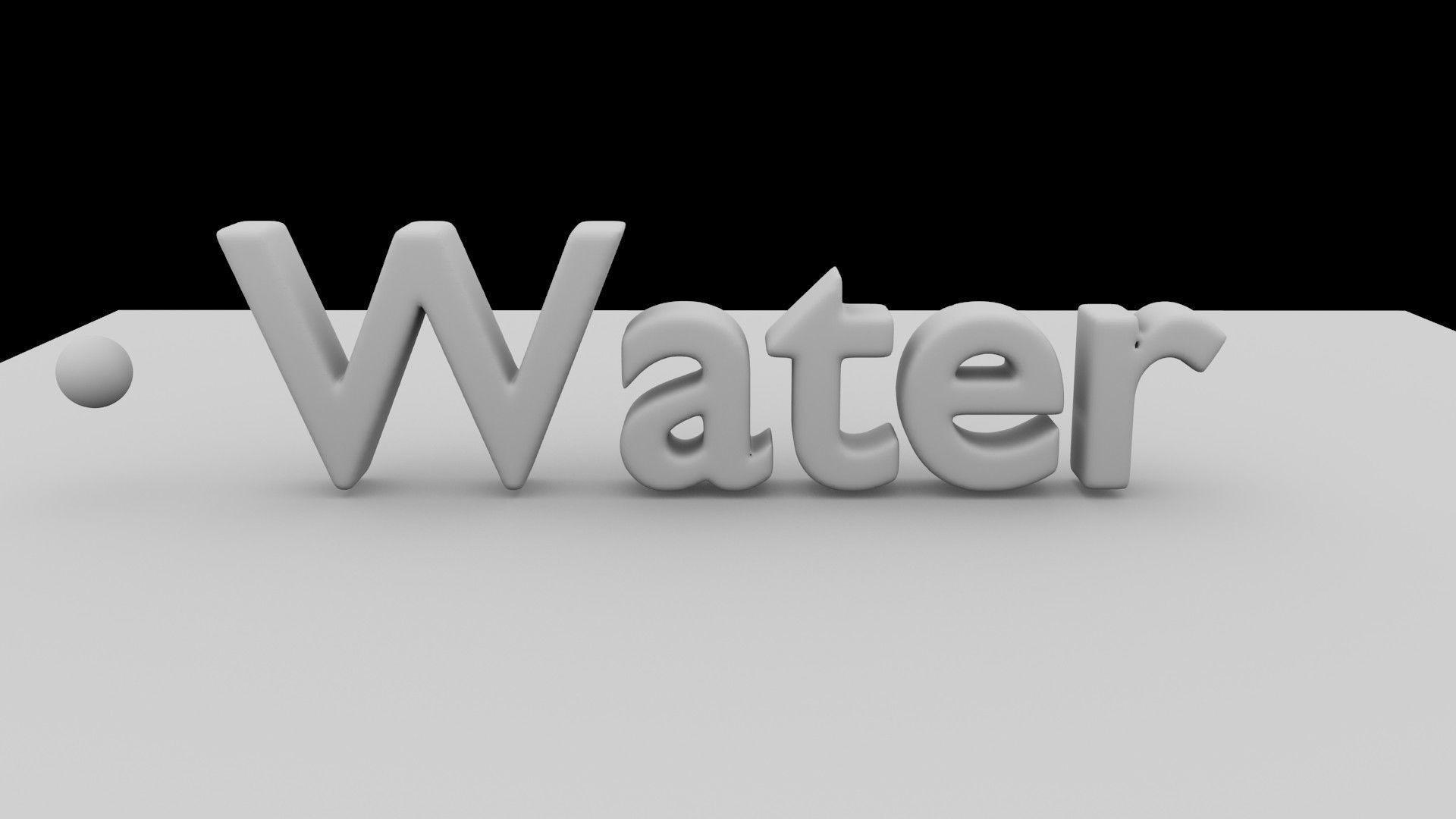 Liquid Water Text Animation 3D model animated | CGTrader