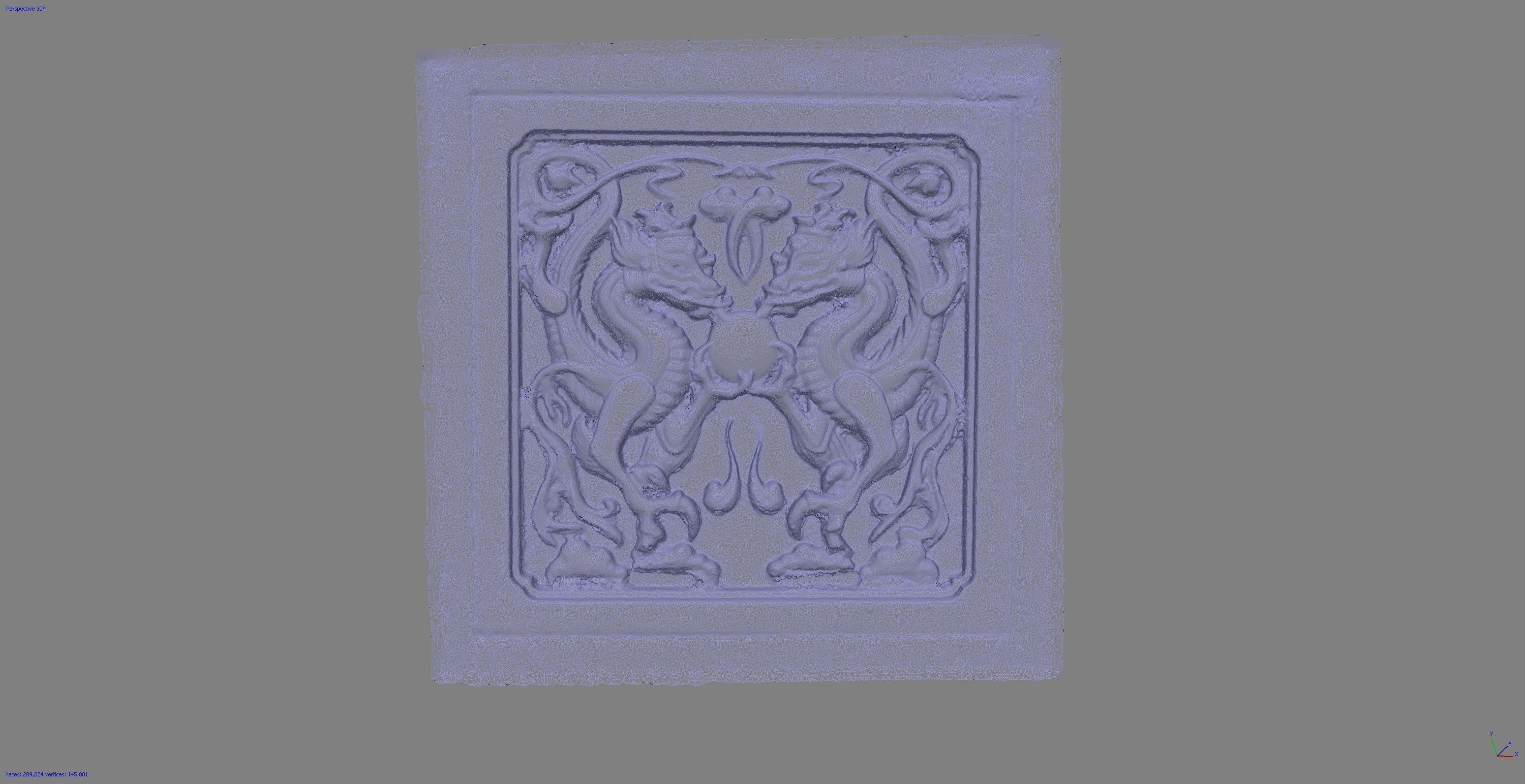 Chinese Dragon bas-relief in chinatown Washington DC free 3D model ...