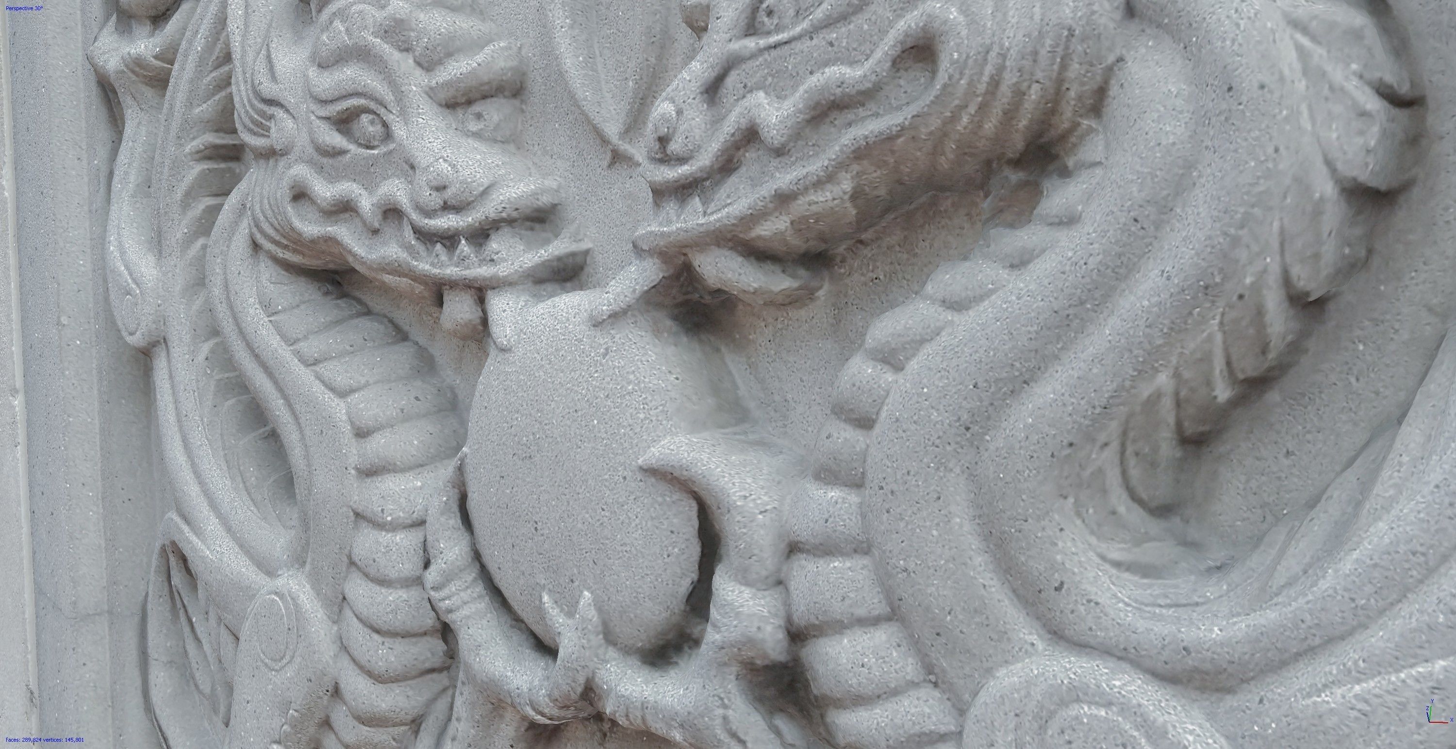 Chinese Dragon bas-relief in chinatown Washington DC free 3D model ...