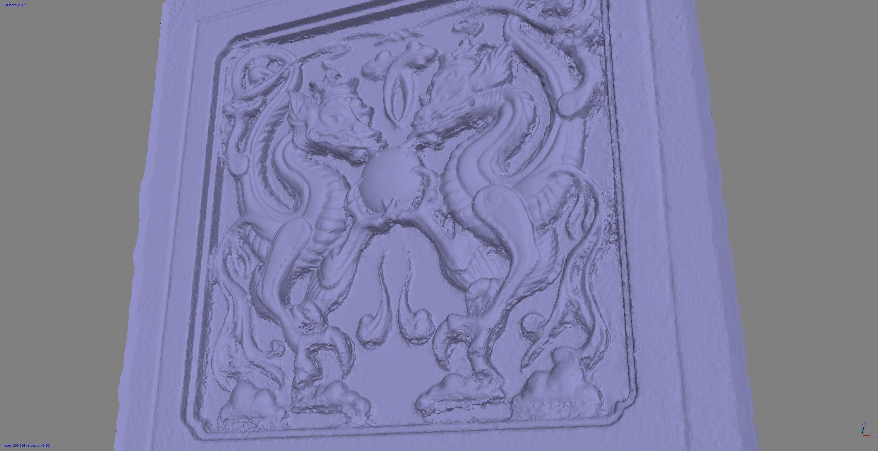 Chinese Dragon bas-relief in chinatown Washington DC free 3D model ...