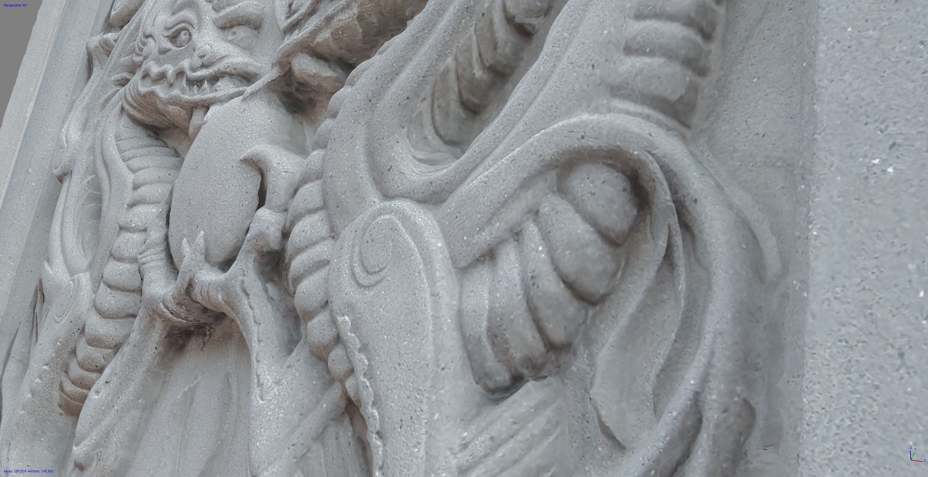 Chinese Dragon bas-relief in chinatown Washington DC free 3D model ...