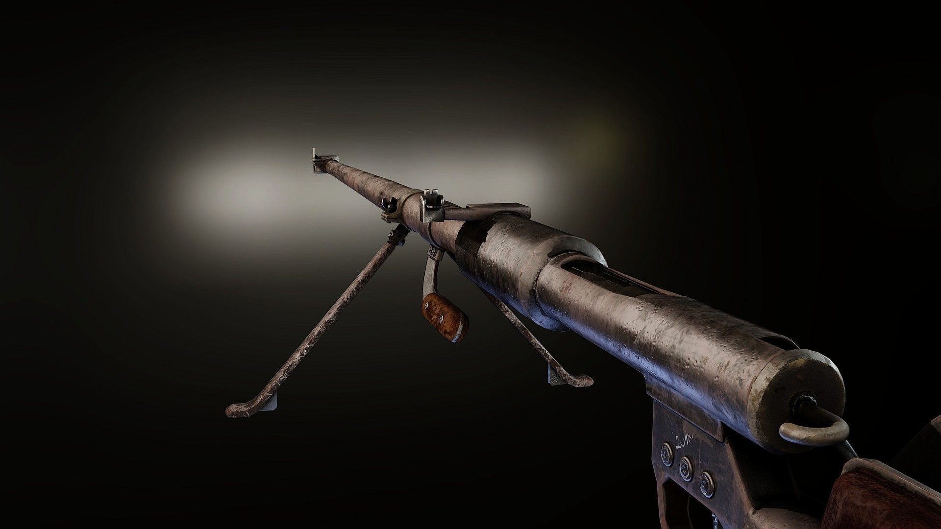 3D model PTRD-41 Degtyaryov Anti-Tank Rifle VR / AR / low-poly | CGTrader