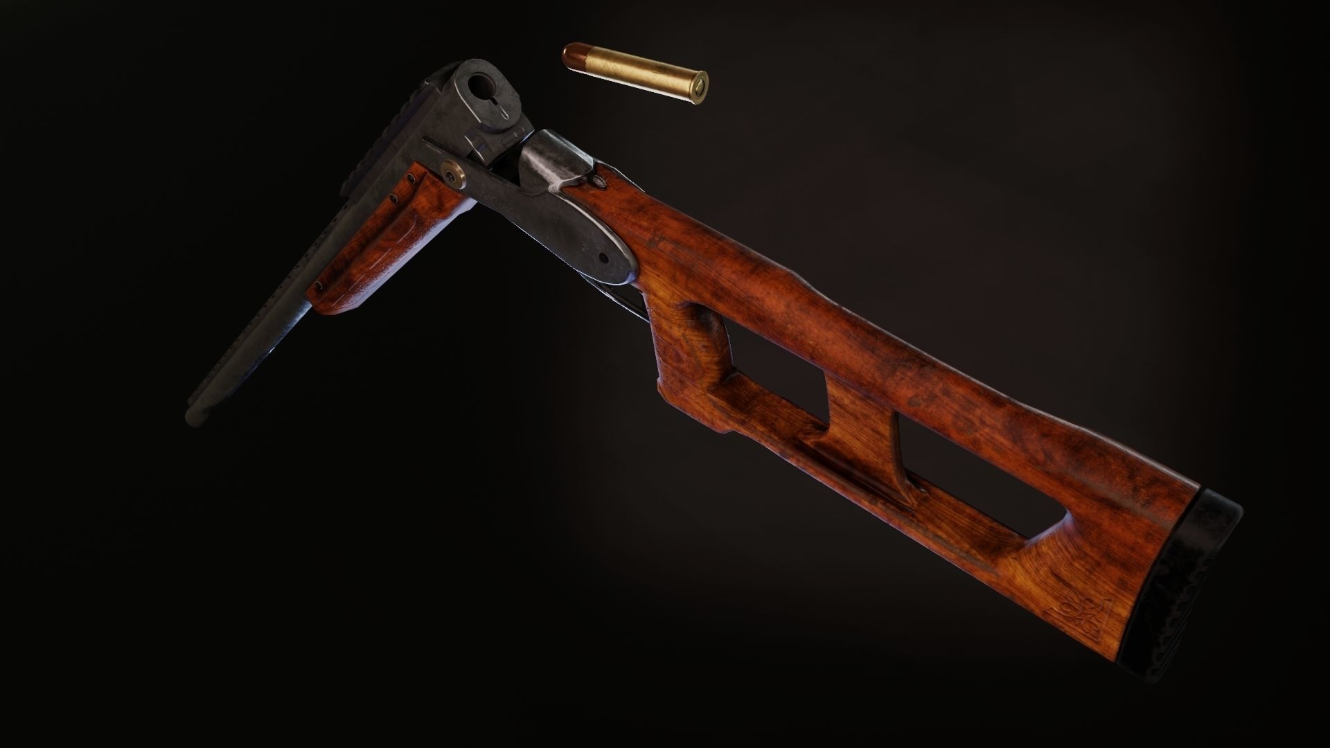 3D model 700 Nitro Express Hunting Gun VR / AR / low-poly | CGTrader