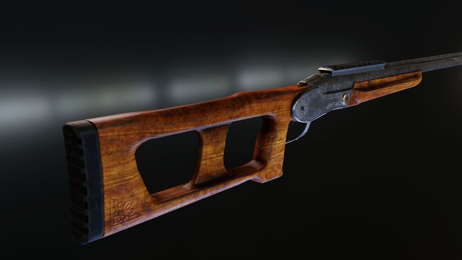 3D model 700 Nitro Express Hunting Gun VR / AR / low-poly | CGTrader