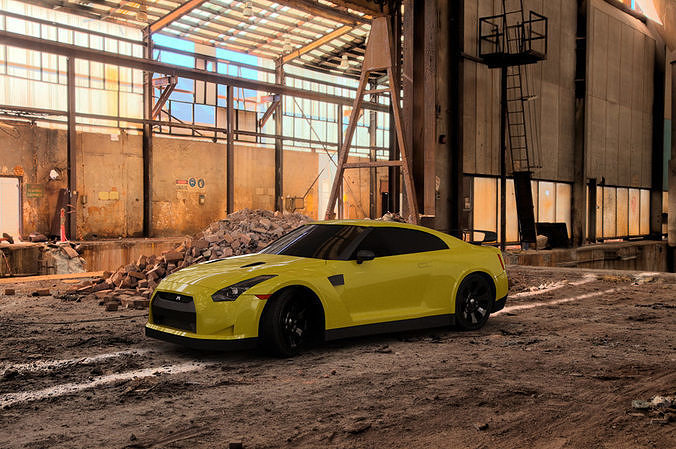 Nissan GTR 2008 3D model | CGTrader