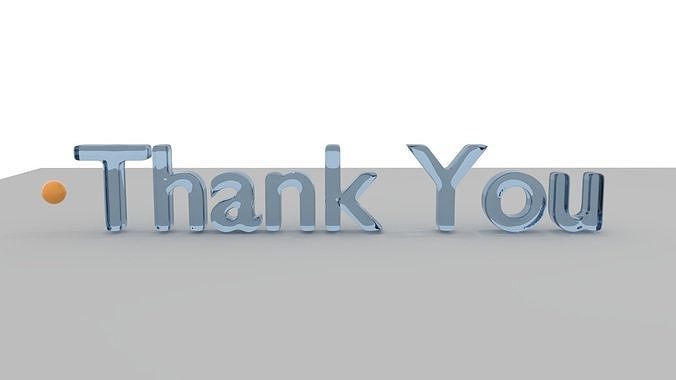 Liquid Thank You Text Animation 3D model animated | CGTrader
