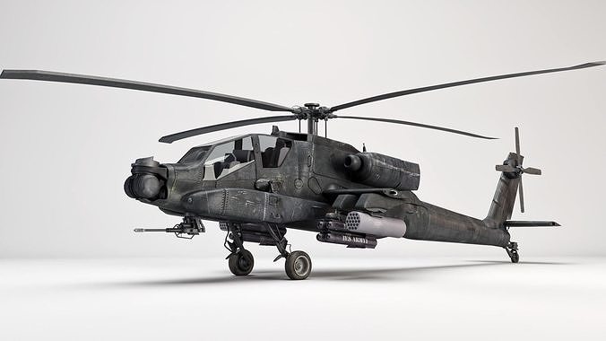 AH-64 Apache Helicopter 3D model | CGTrader