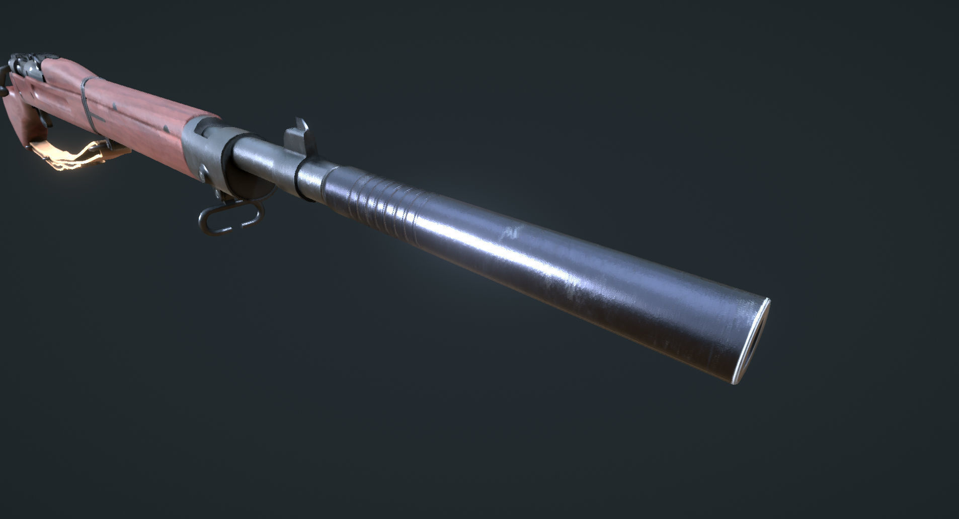 3D model WW2 Springfield M1903 Sniper with Attachments VR / AR / low ...