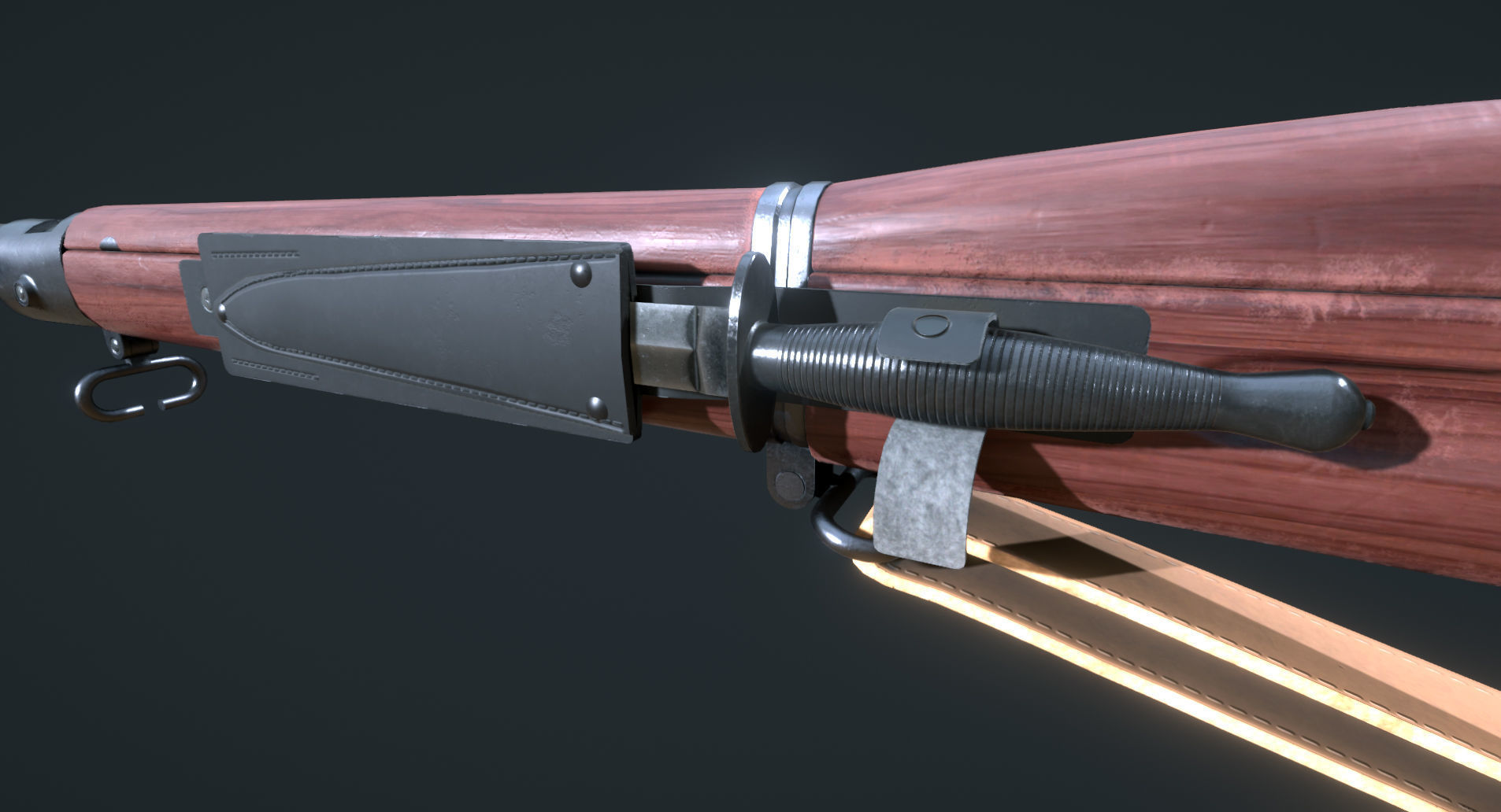 3D model WW2 Springfield M1903 Sniper with Attachments VR / AR / low ...