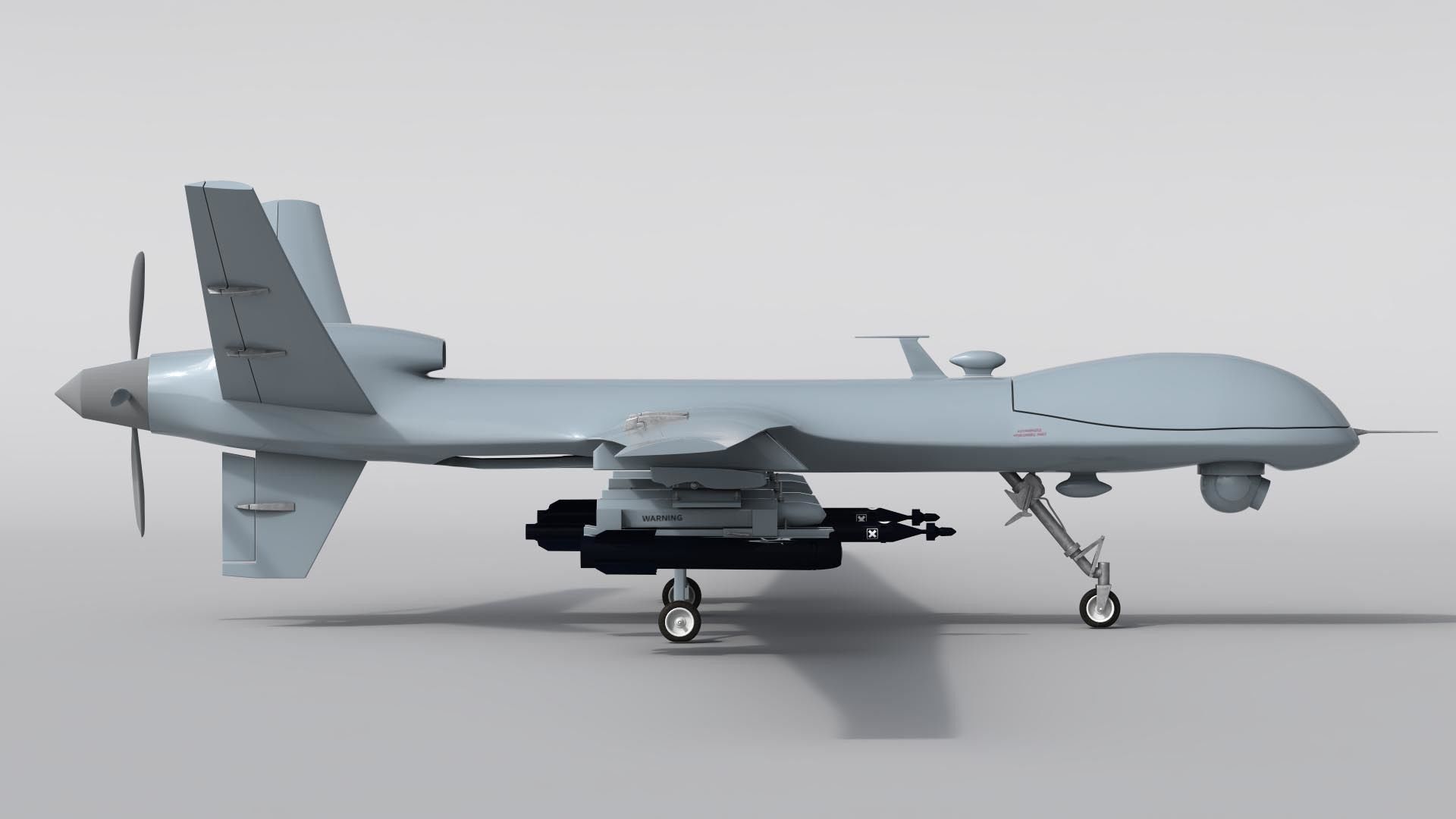 Military Aircraft Drone 3D 3D model | CGTrader