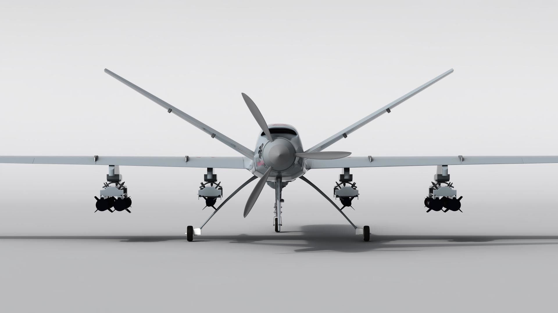 Military Aircraft Drone 3D 3D model | CGTrader
