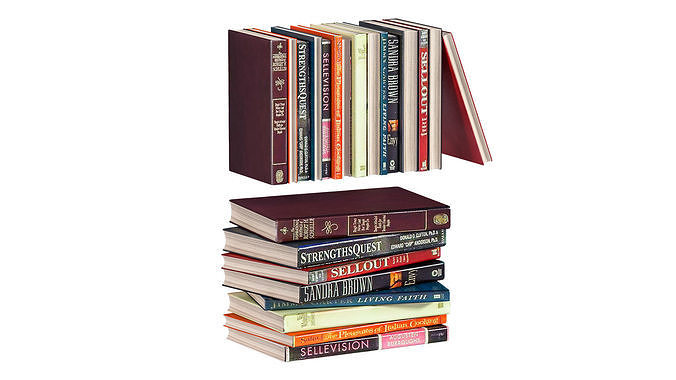 L3DV02G06 - books set 3D model | CGTrader