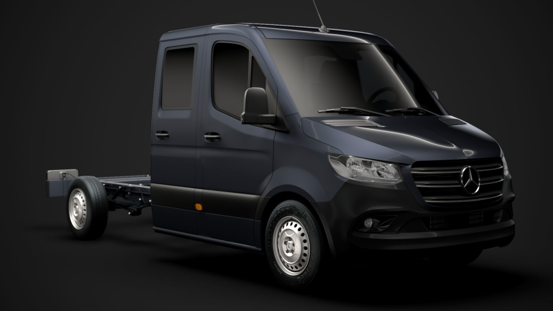 Mercedes Sprinter Chassis Crew Cab L2 FWD 2020 3D model | CGTrader