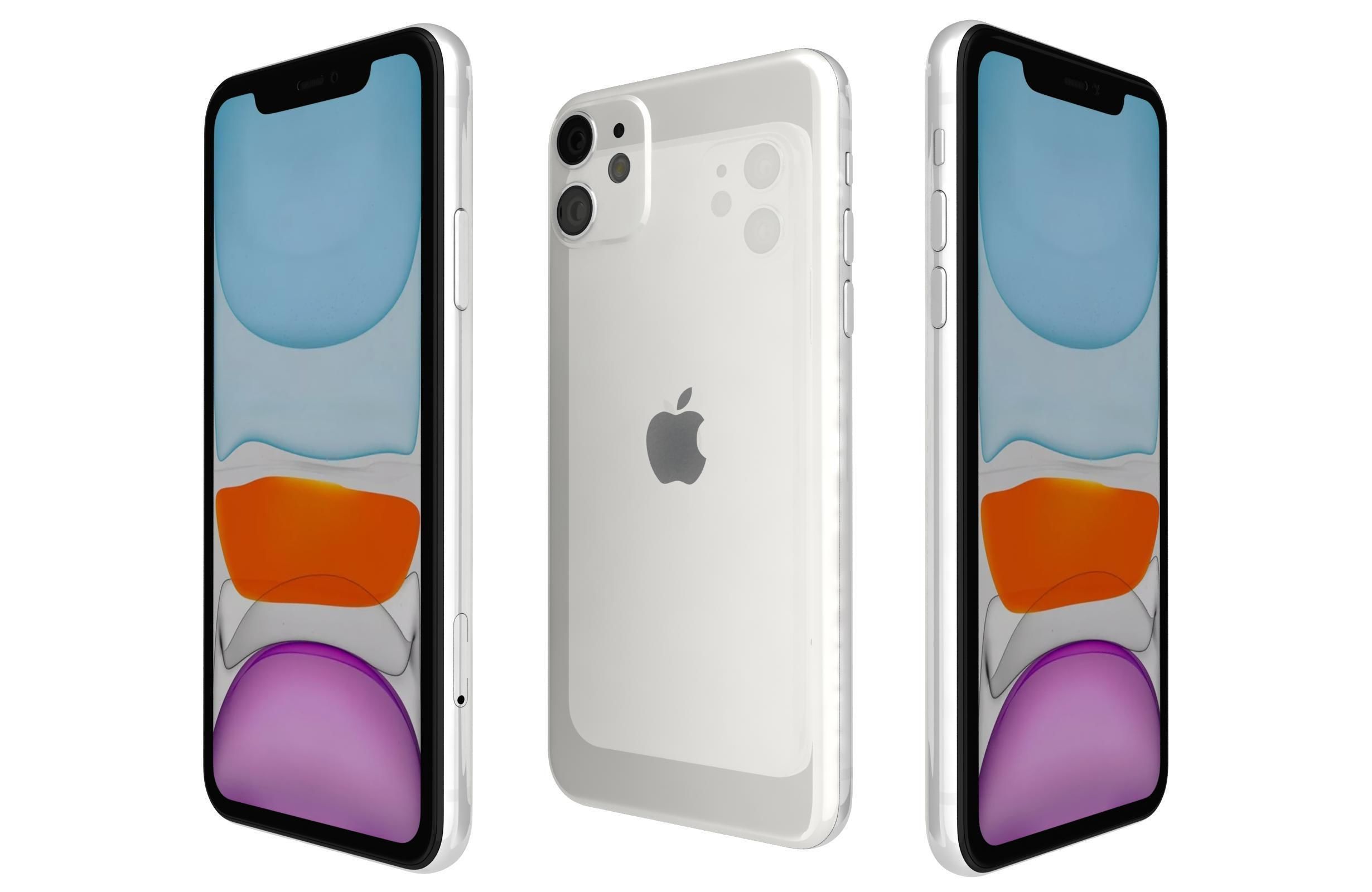 Apple iPhone 11 White 3D model | CGTrader