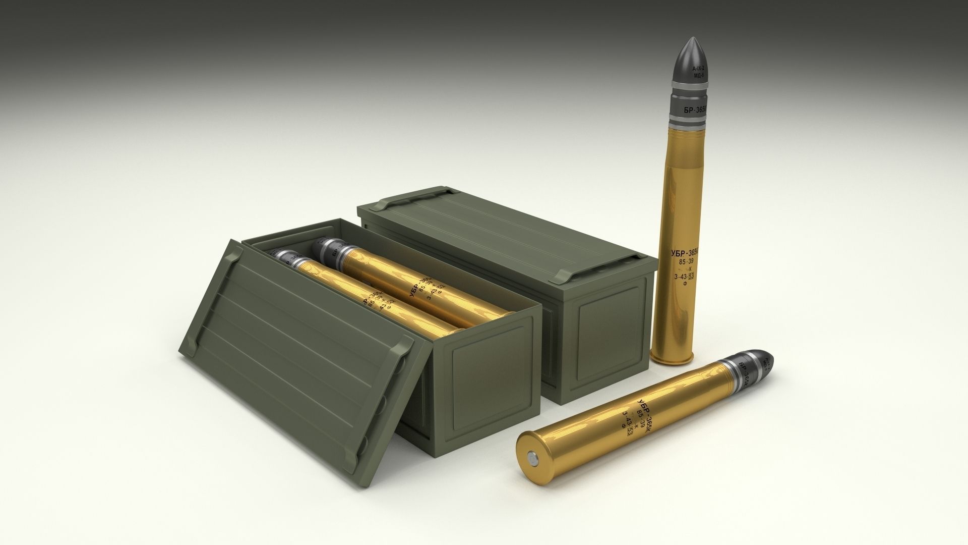 Soviet 85mm Shell 3D model | CGTrader