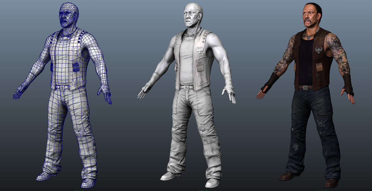 3D model Danny Trejo game res model VR / AR / low-poly | CGTrader