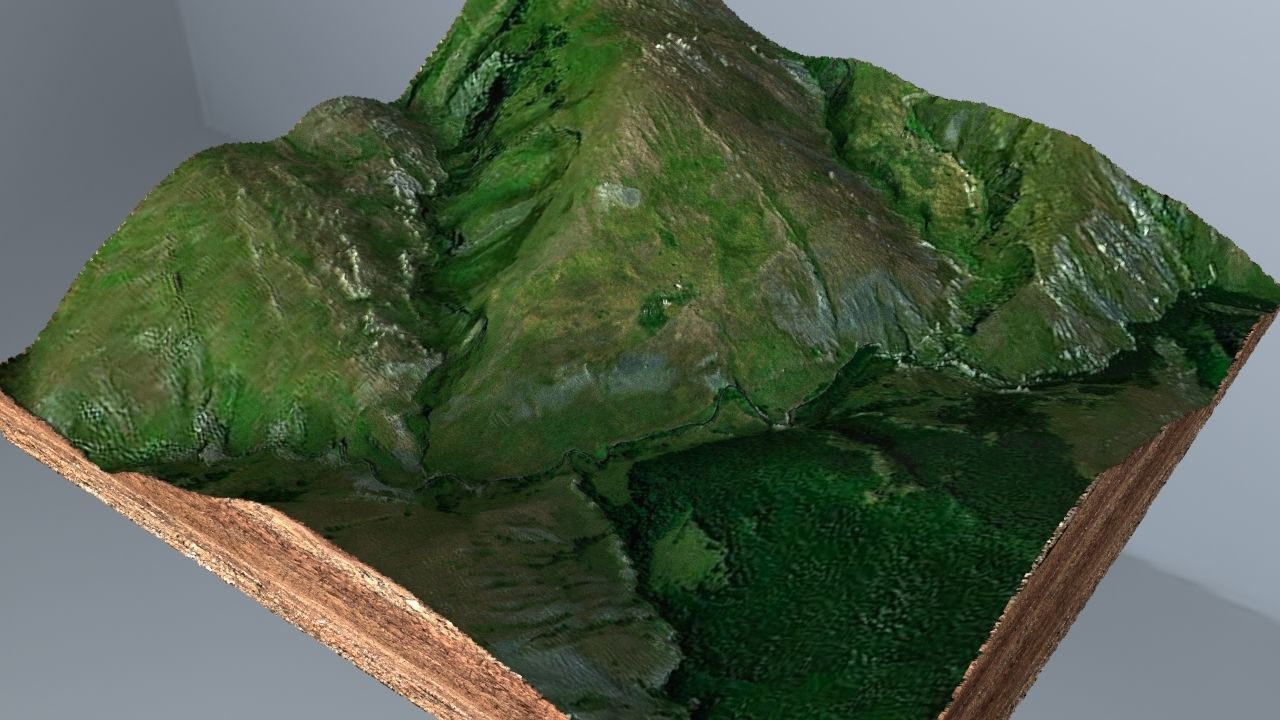 realtime Green terrain Landscape 3D model | CGTrader