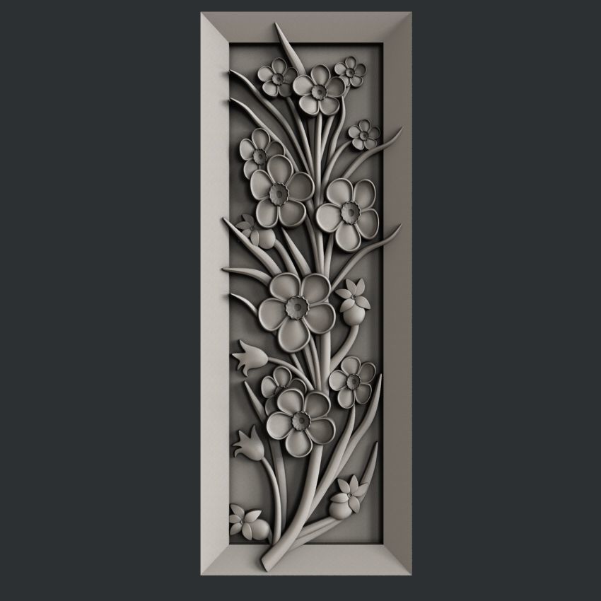 3d STL models for CNC router flower 3D model | CGTrader