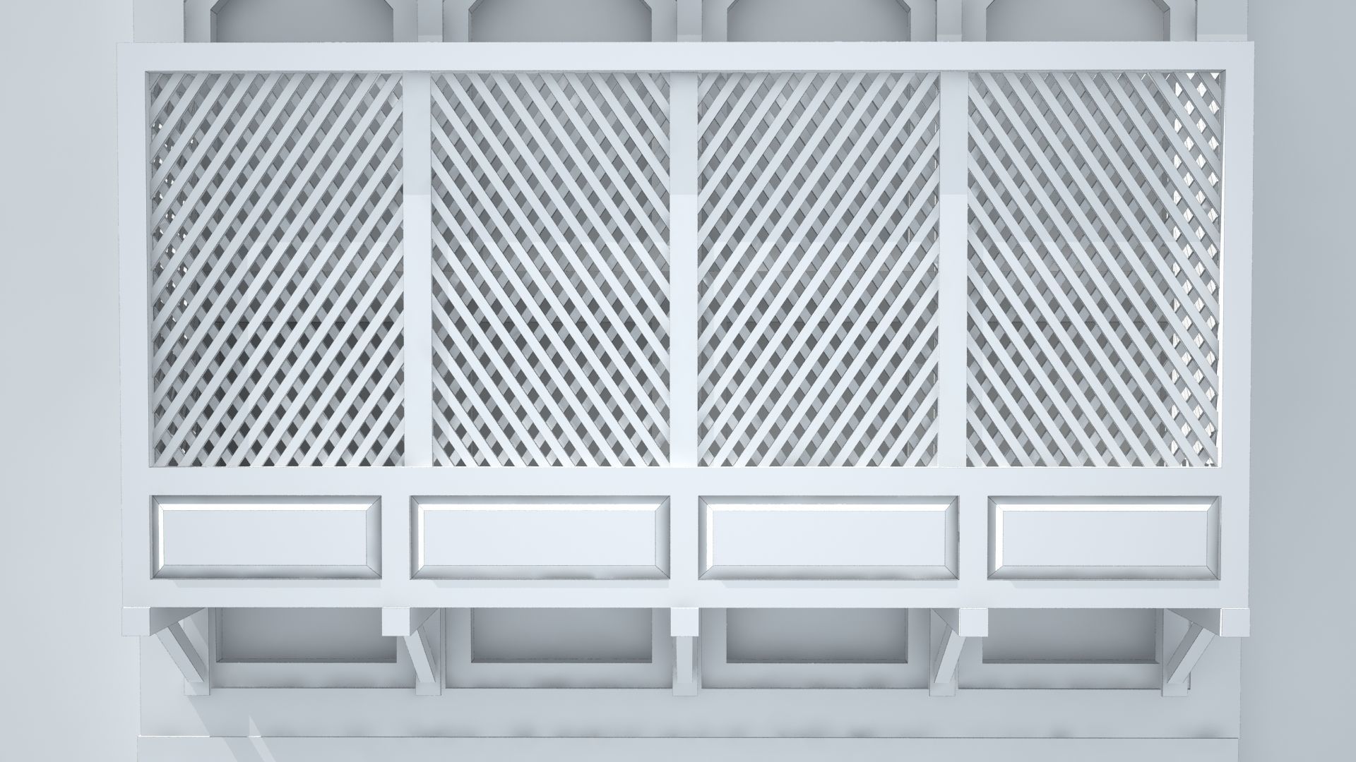 Arabic Window Mashrabiya 3D model | CGTrader