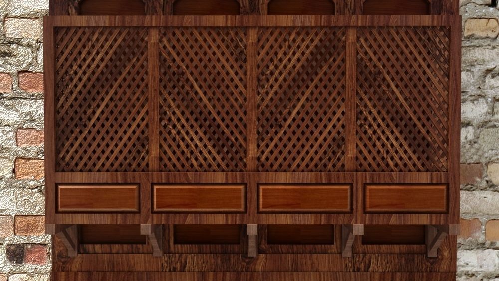 Arabic Window Mashrabiya 3D model | CGTrader