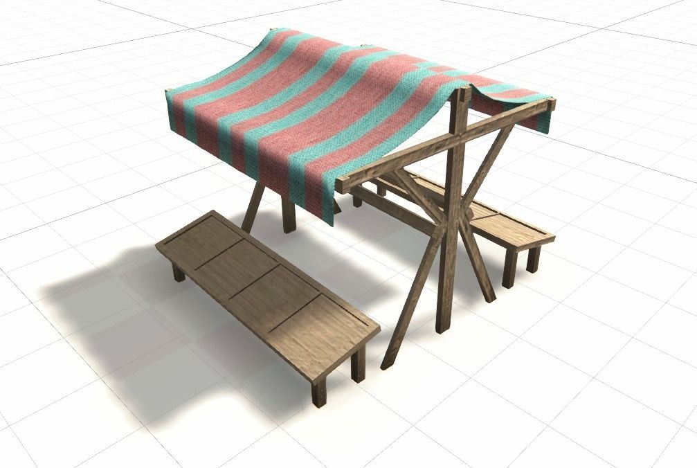 3D model Medieval Stall Game Ready VR / AR / low-poly | CGTrader
