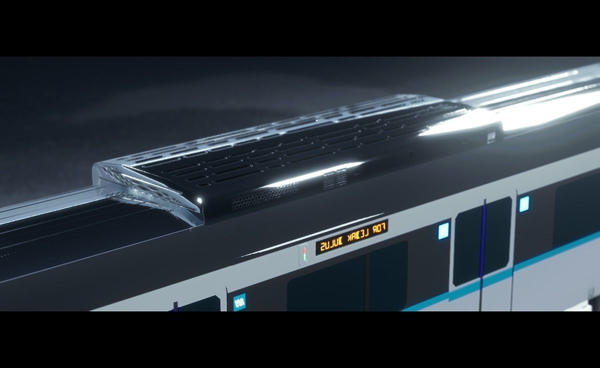 3D model MRT Jakarta Train 3D Model AR VR Games Ready VR / AR / low ...