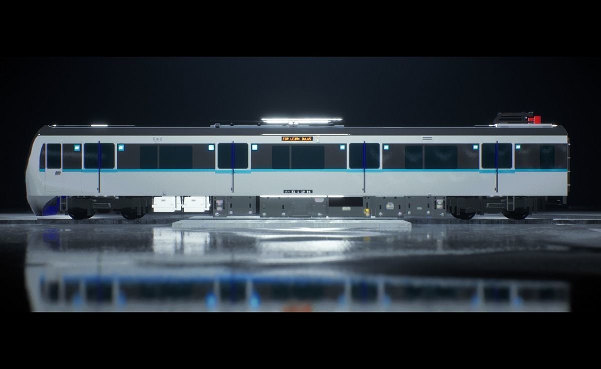 3D model MRT Jakarta Train 3D Model AR VR Games Ready VR / AR / low ...