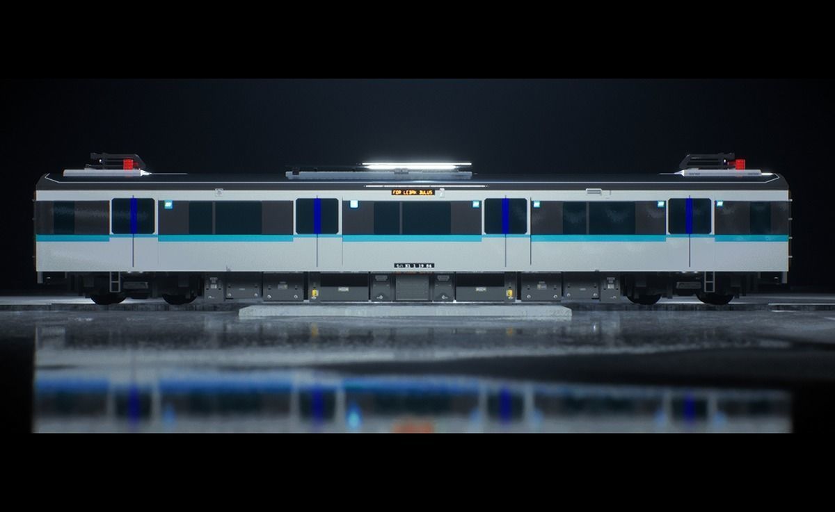 3D model MRT Jakarta Train 3D Model AR VR Games Ready VR / AR / low ...