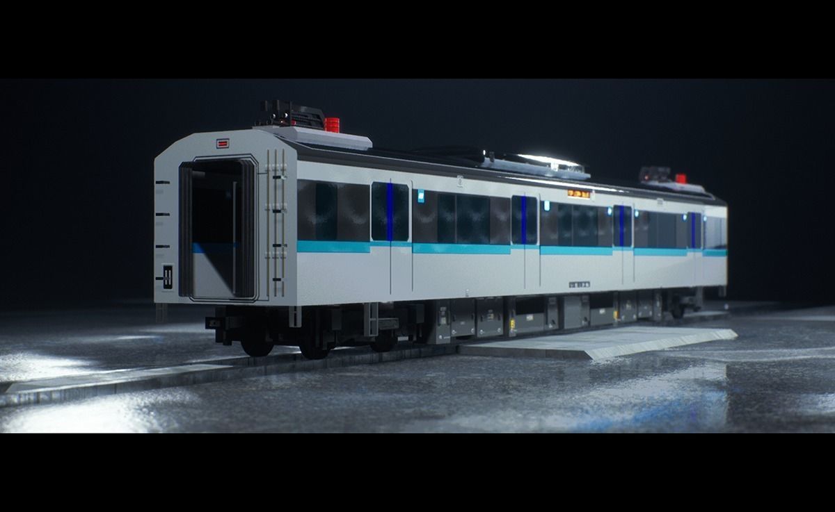 3D model MRT Jakarta Train 3D Model AR VR Games Ready VR / AR / low-poly | CGTrader
