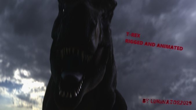 3D model T-Rex Rigged And Animated VR / AR / low-poly | CGTrader