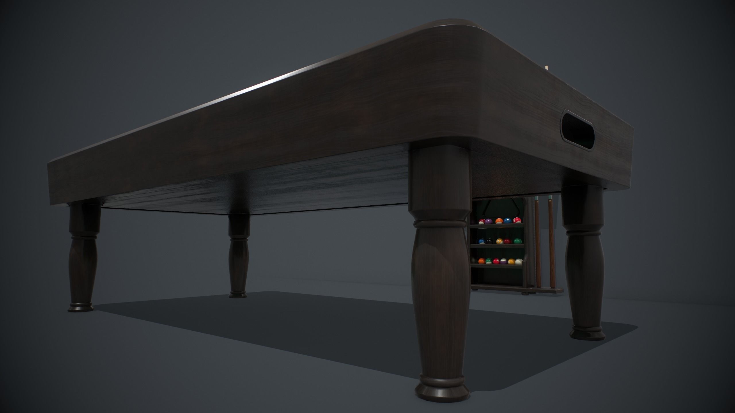 3D model Billiard table 9ft PBR VR / AR / low-poly | CGTrader