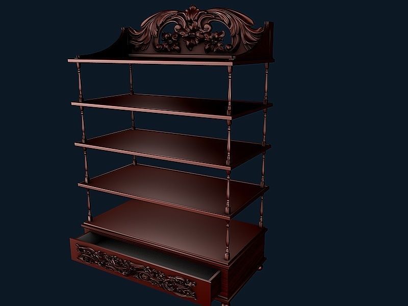Classic shelf 3D model | CGTrader