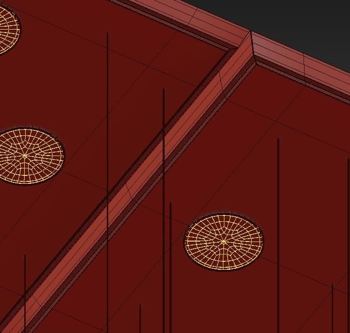 Ellipse chandelier with lights hanging from it 3D model | CGTrader