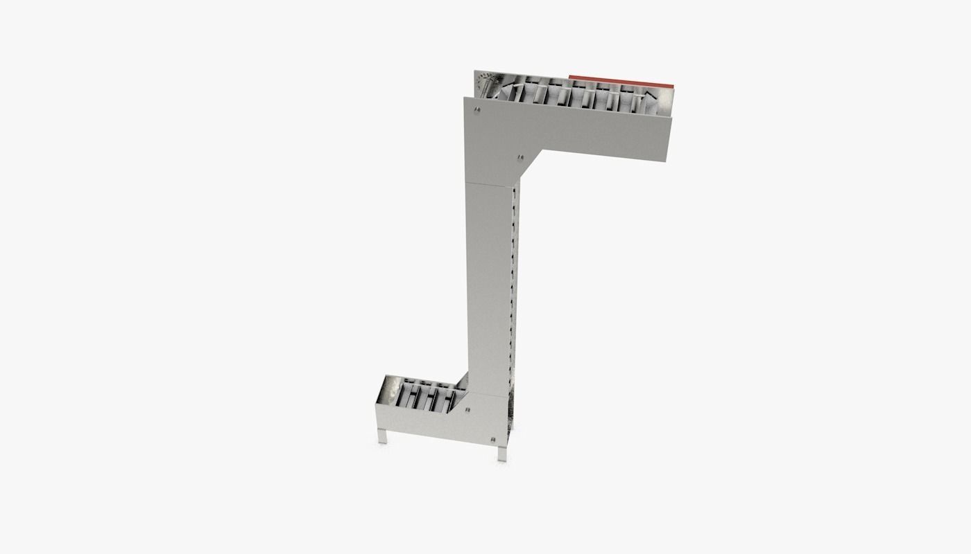 3D model Multi Point Bucket Elevator Animated VR / AR / low-poly rigged ...