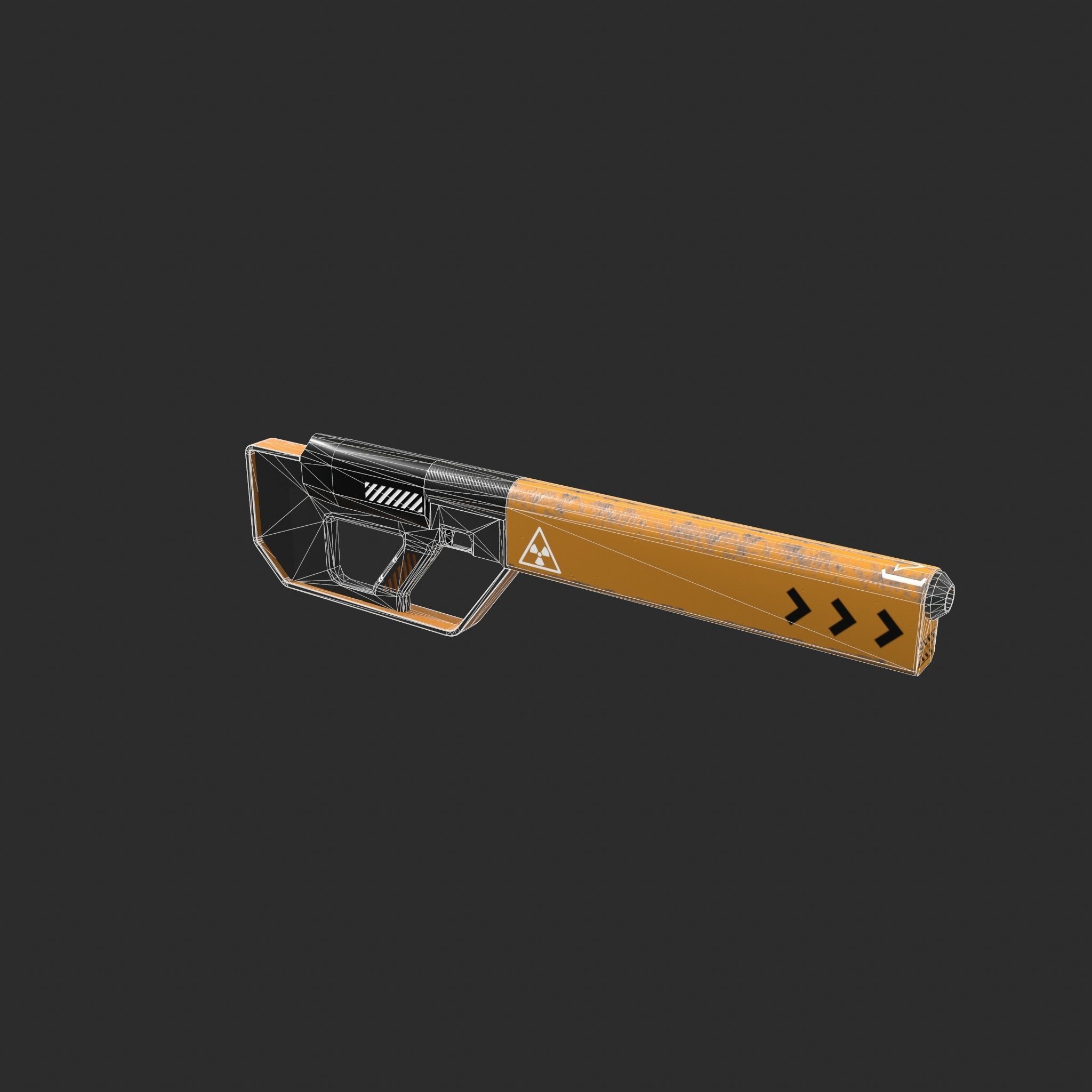 3D model SCI-FI HYPERPUNK RIFLE VR / AR / low-poly | CGTrader