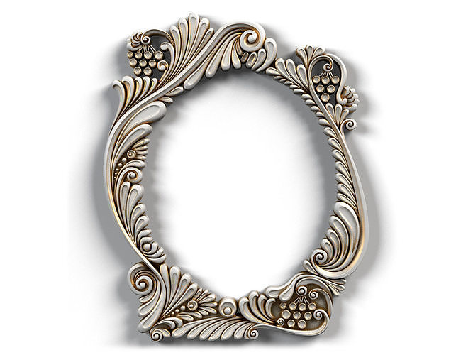 Frame0037 ornate frame 3D model | CGTrader