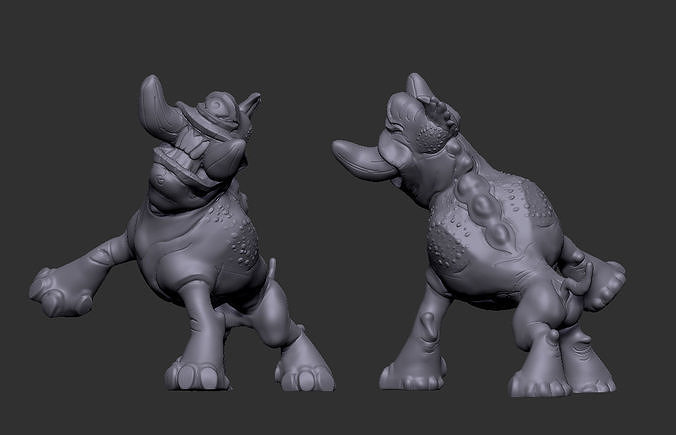 Little Tusk beast 3D model 3D printable | CGTrader