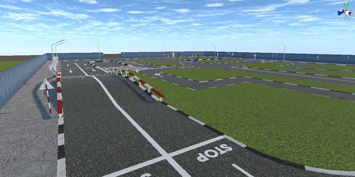 3D model Car Driving License Test Track Model VR / AR / low-poly | CGTrader