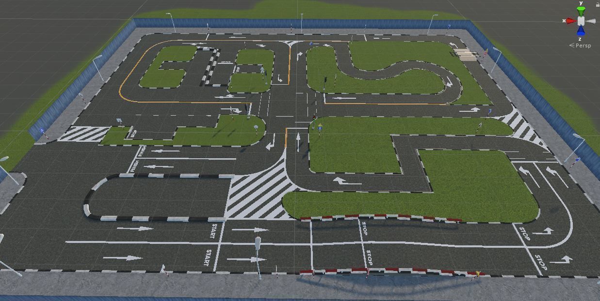 3D model Car Driving License Test Track Model VR / AR / low-poly | CGTrader