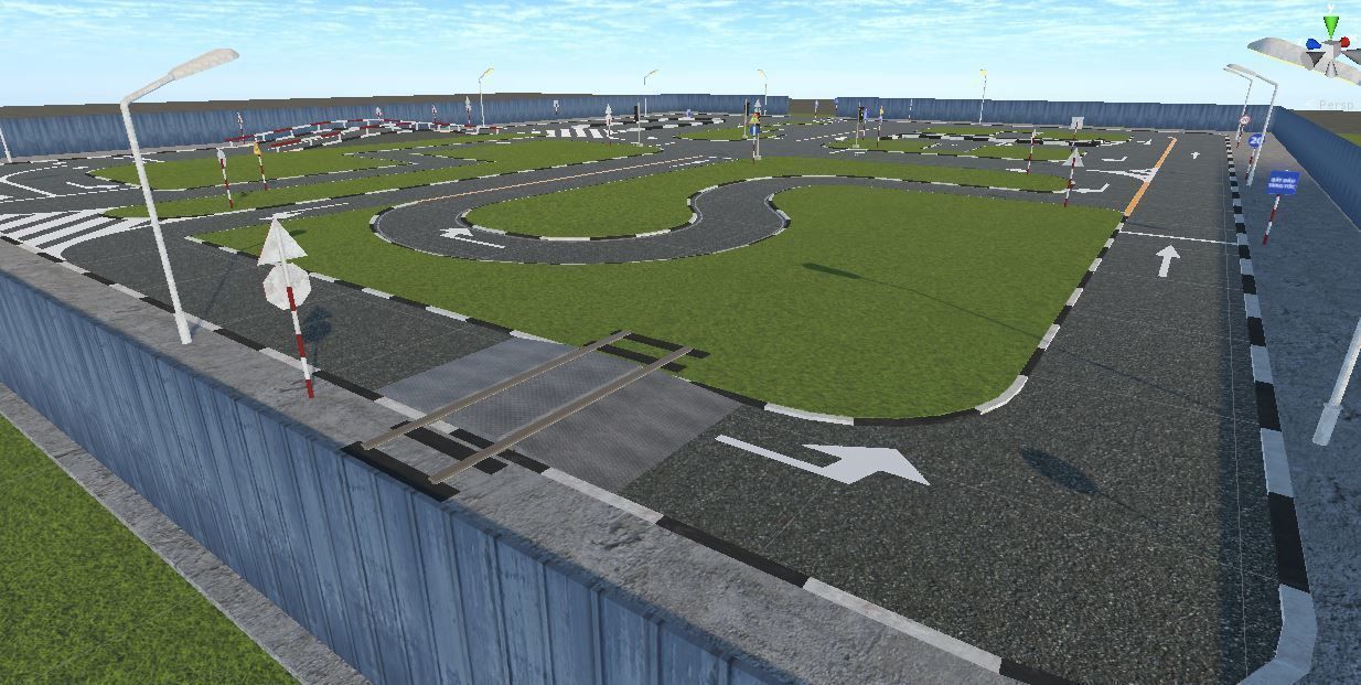 3D model Car Driving License Test Track Model VR / AR / low-poly | CGTrader