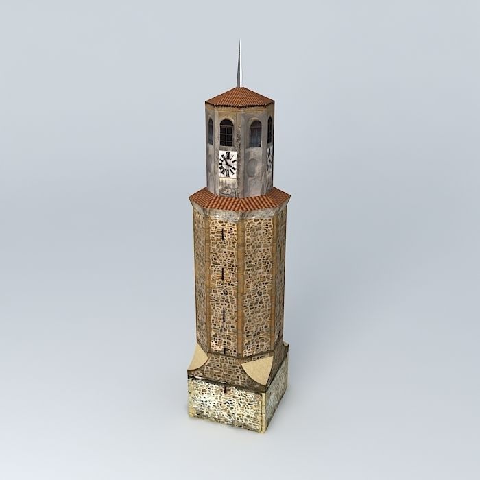 The clock tower free 3D model | CGTrader
