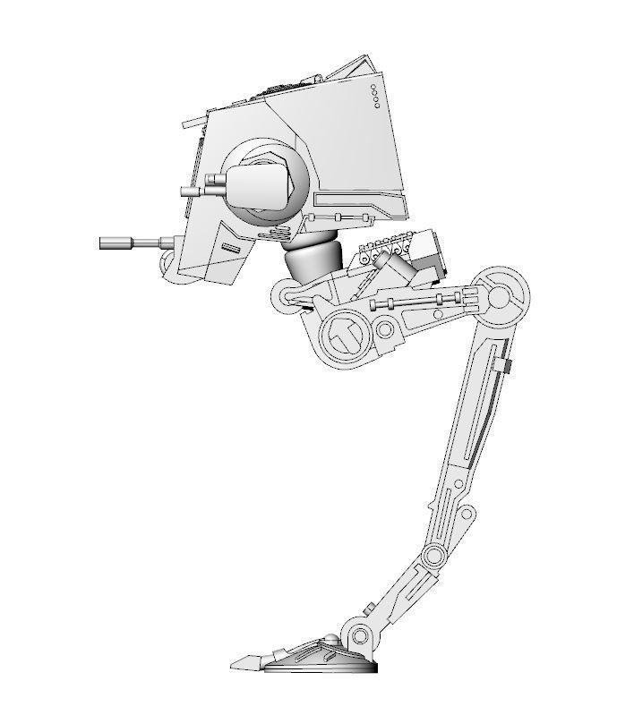 AT-ST vehicle Star Wars 3D model | CGTrader