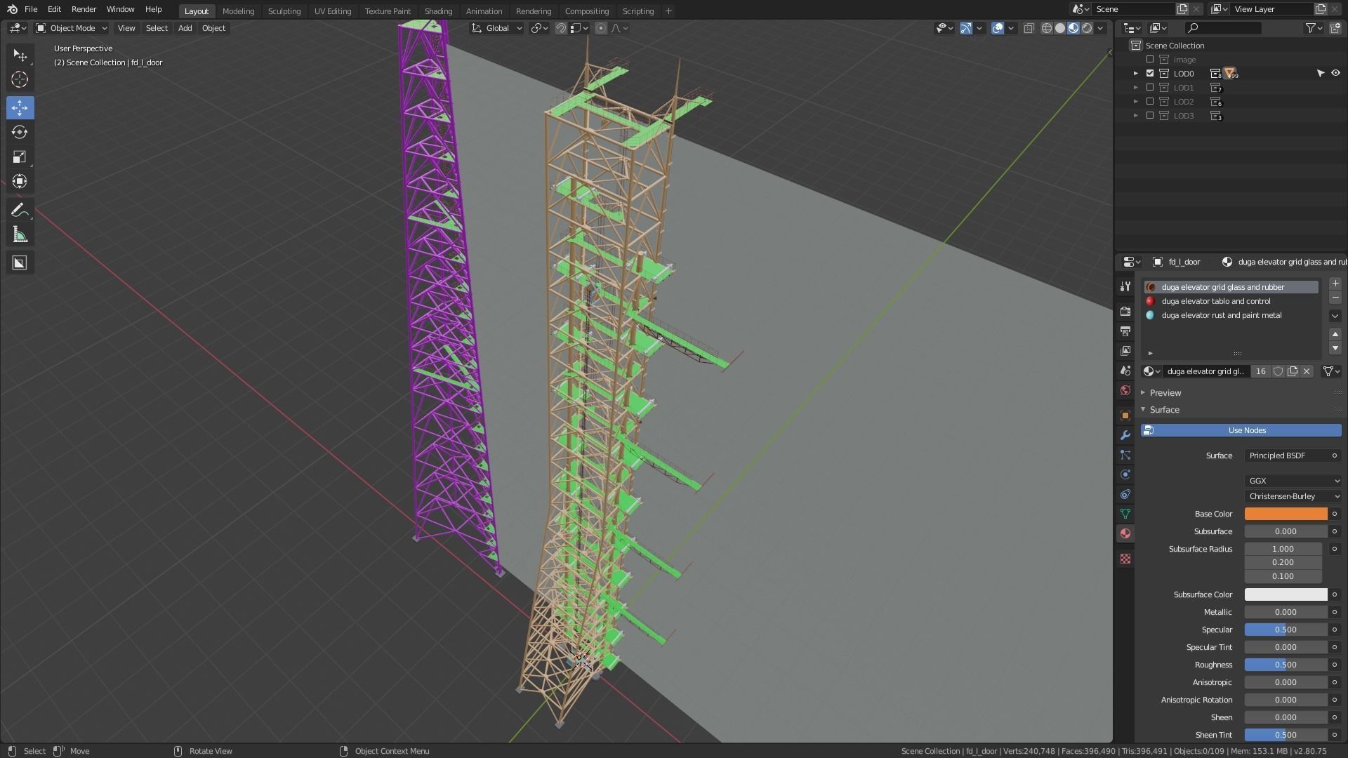3D model ZGRLS DUGA PRIPYAT CHERNOBYL - 2 GAME READY VR / AR / low-poly ...