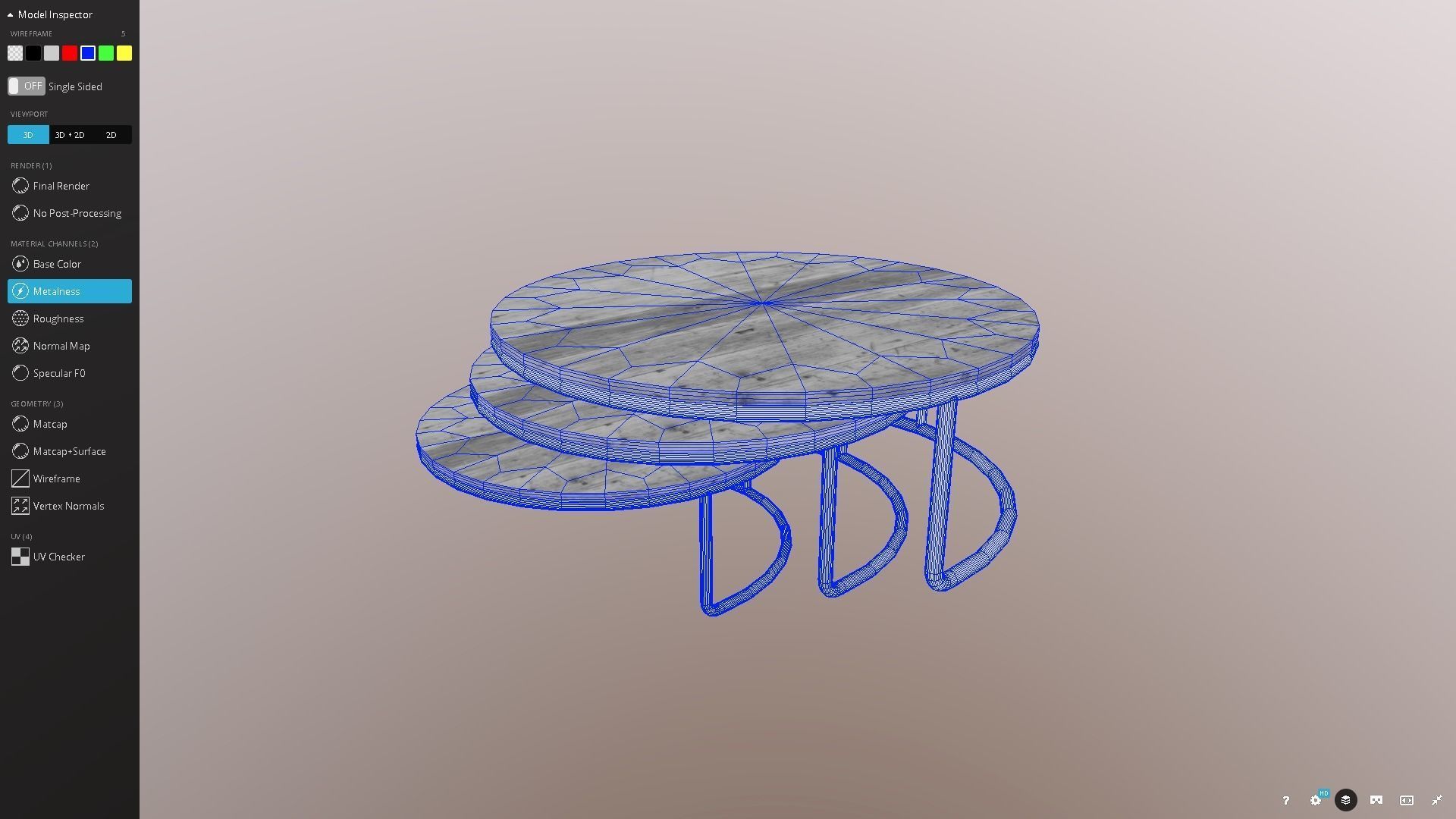 3D model Nested Coffee Tables VR / AR / low-poly | CGTrader
