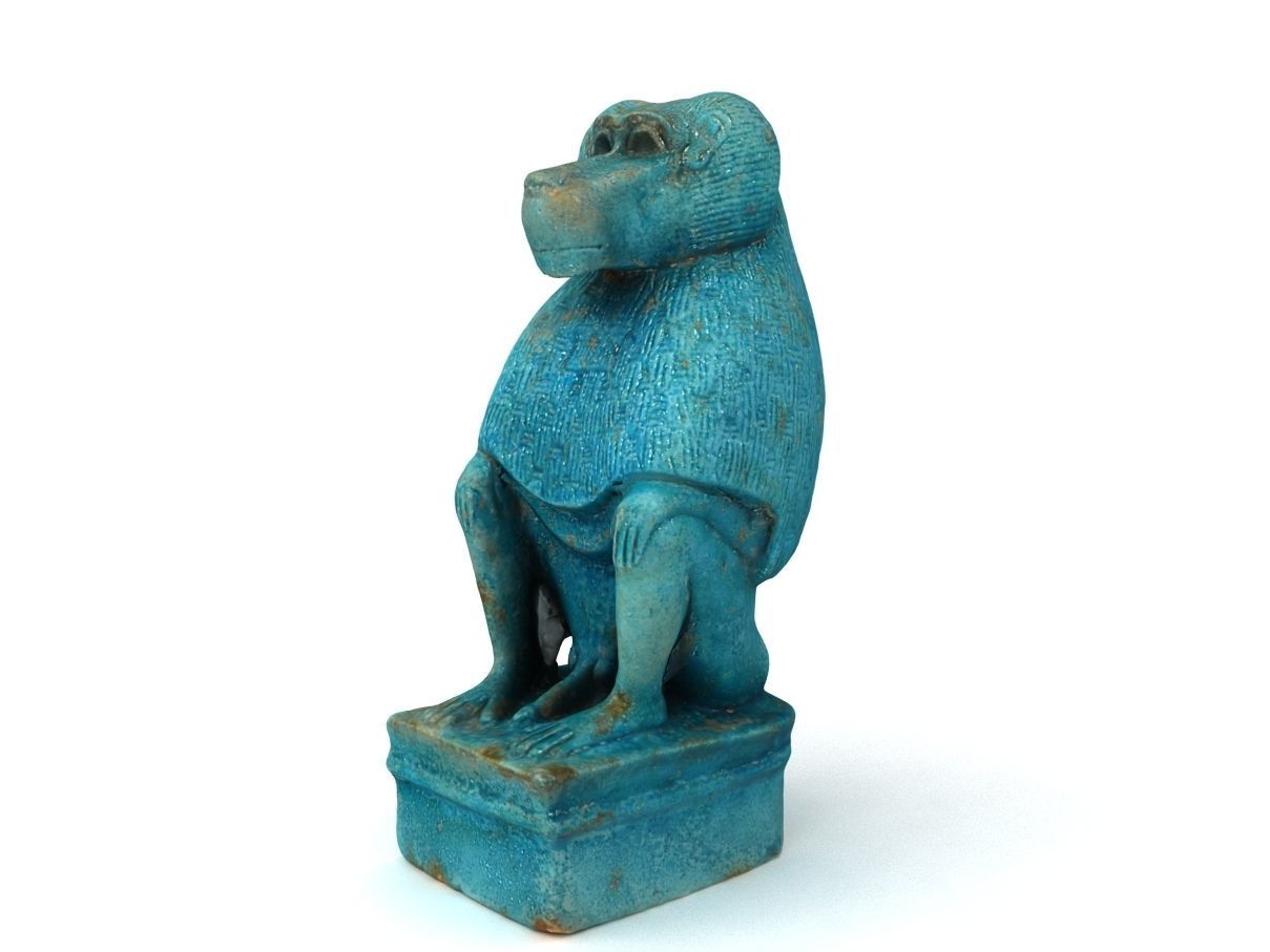 Egyptian god Thoth baboon Moon God Thoth 3D model | CGTrader