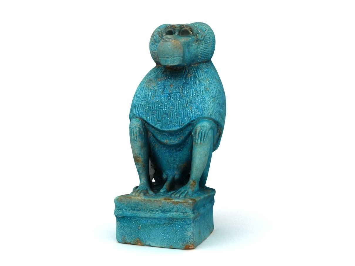 Egyptian god Thoth baboon Moon God Thoth 3D model | CGTrader
