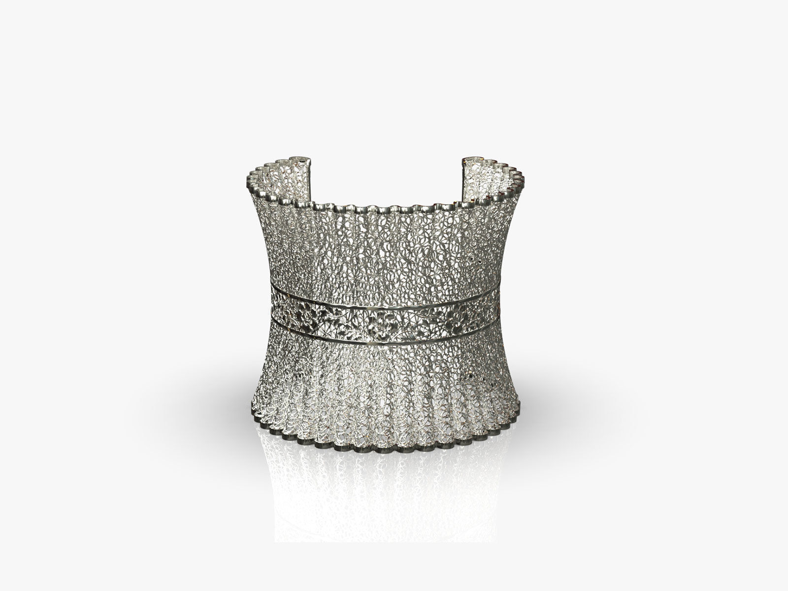Big size cuff bracelet with two versions 3D model 3D printable | CGTrader