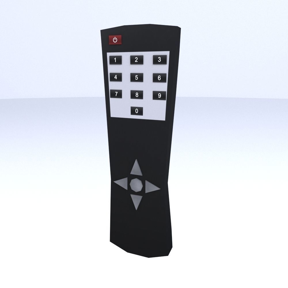 3D model Cartoon Style Simple TV Remote VR / AR / low-poly | CGTrader